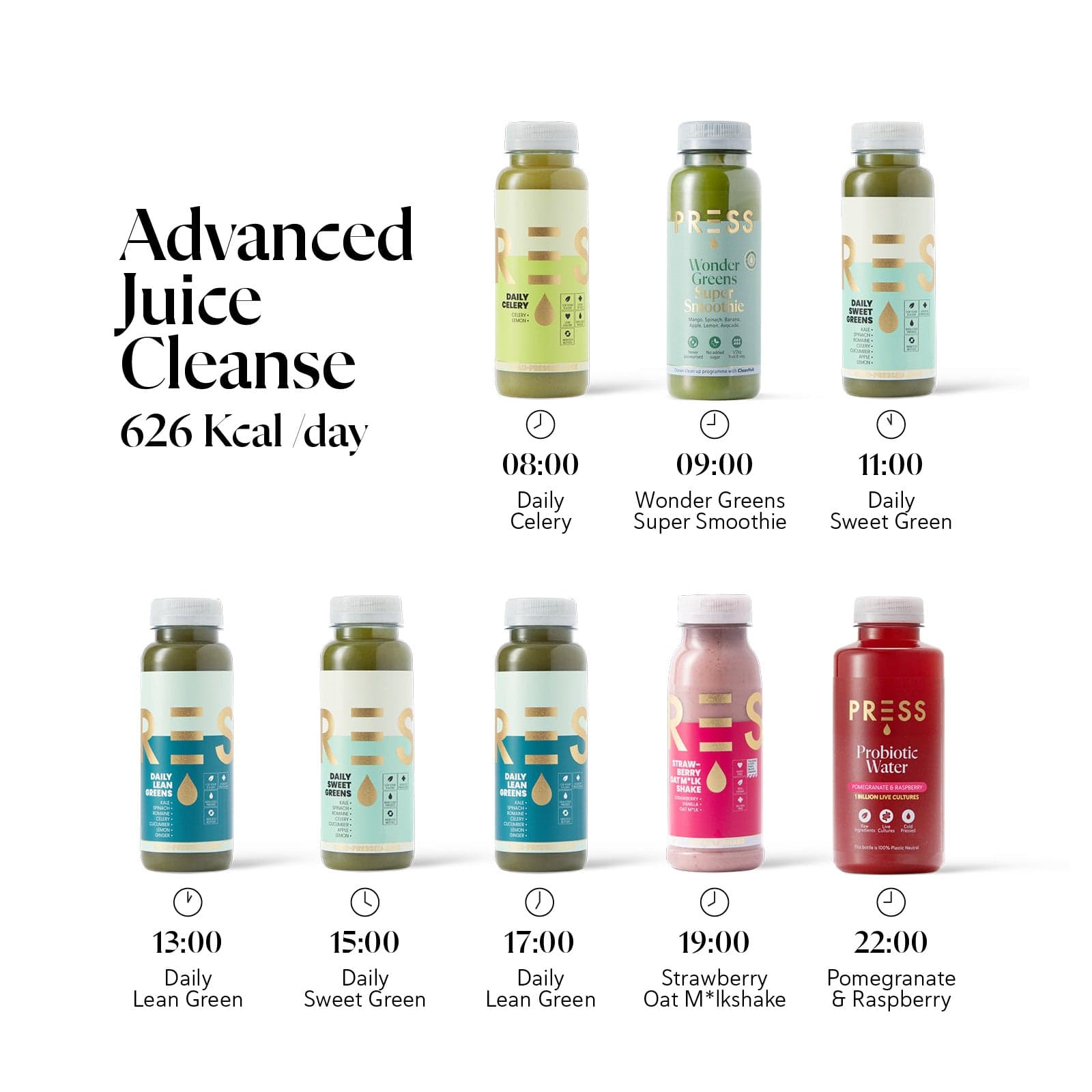 Advanced Juice Cleanse | Juice Cleanses – PRESS Healthfoods