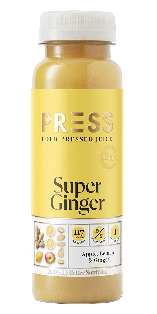 Super Ginger 250ml | Cold-Pressed Apple, Lemon & Ginger Juice